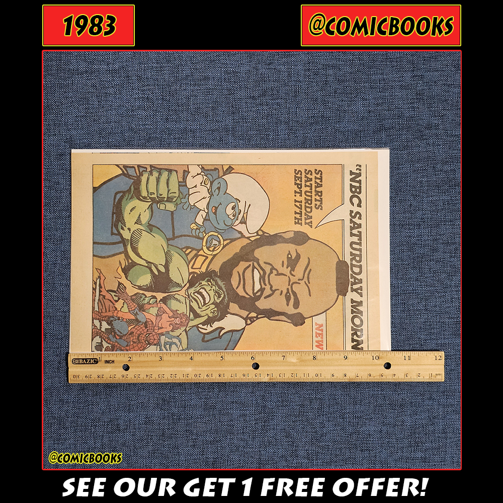 1983 NBC Saturday Morning Cartoons Print Ad – Comic Books